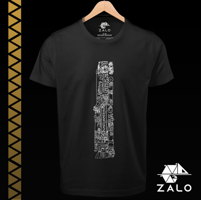 Diseño peruano estilo 6 - negro - ZALO Tienda de polos estampados con ...