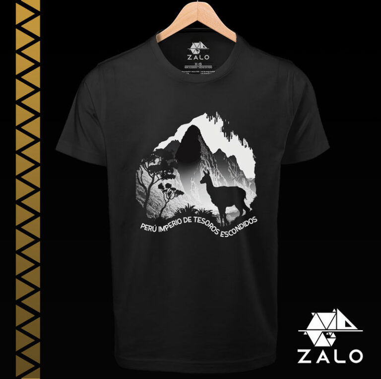 Diseño peruano estilo 20 - negro - ZALO Tienda de polos estampados con ...